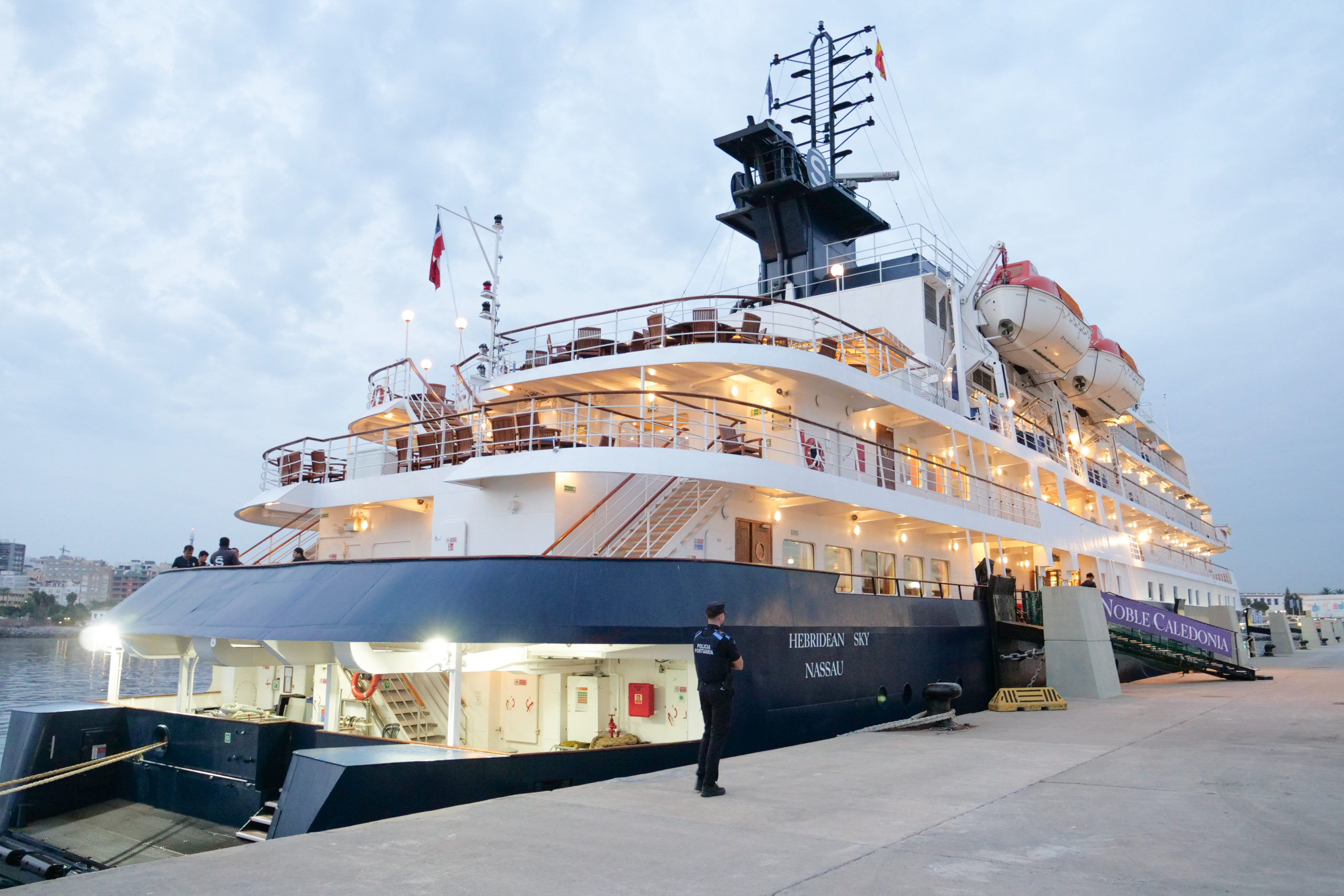 MedCruise | The Port of Ceuta receives the call of ‘Hebridean Sky’, a ...
