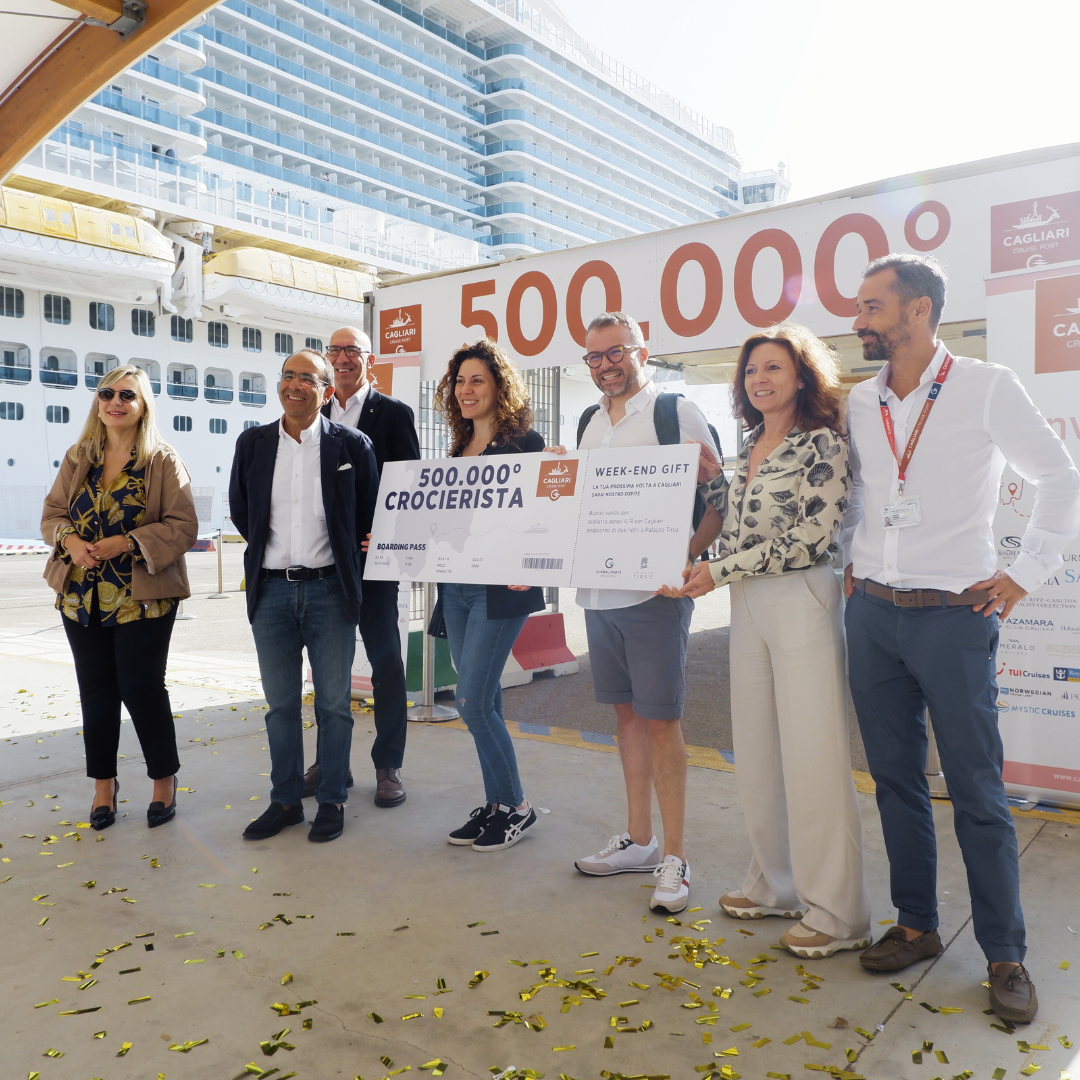 MedCruise | Cagliari Cruise Port Celebrates its 500,000th Passenger
